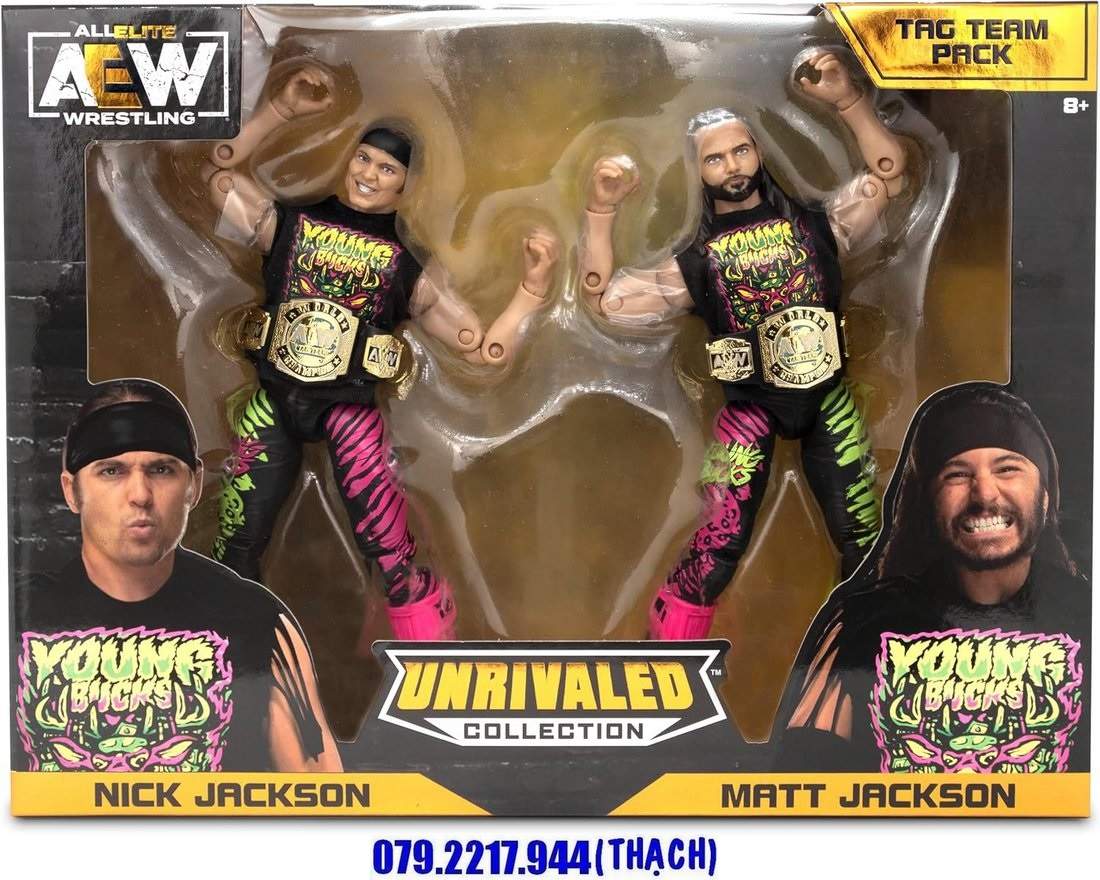 AEW THE YOUNG BUCKS (NICK JACKSON & MATT JACKSON) - UNRIVALED ...