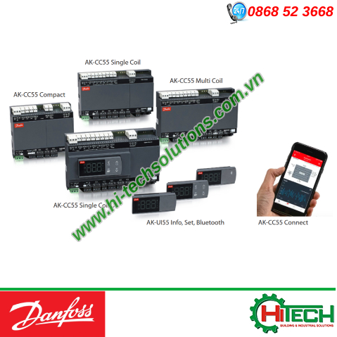 bộ điều khiển nhiệt độ AK-CC55 Compact Danfoss