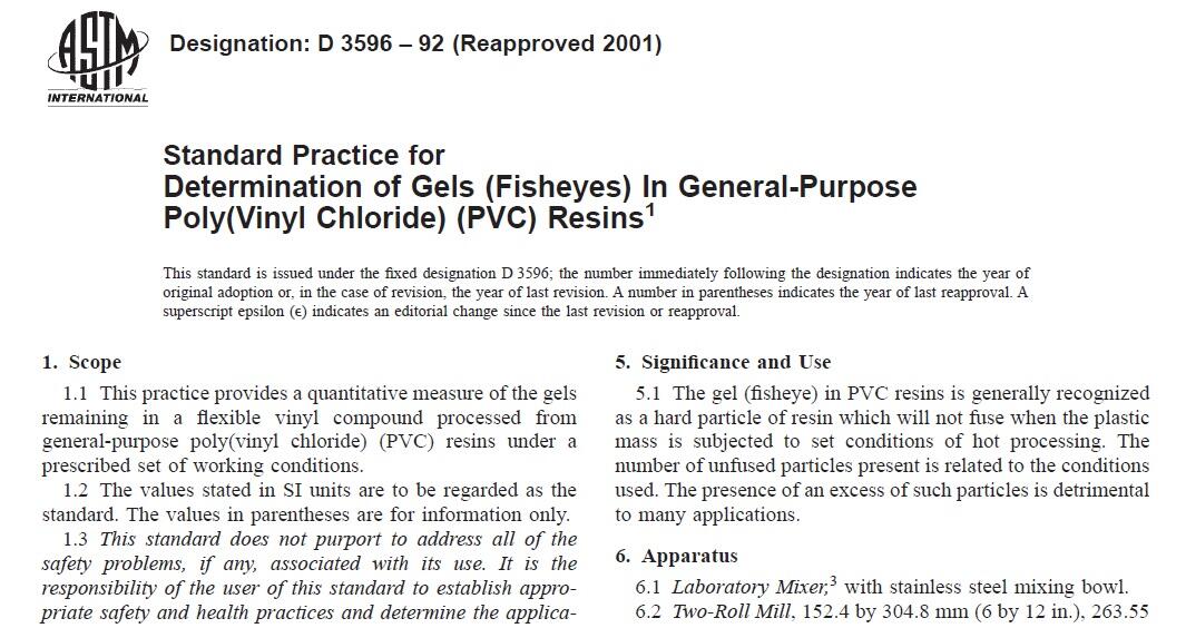 ASTM D 3596-92