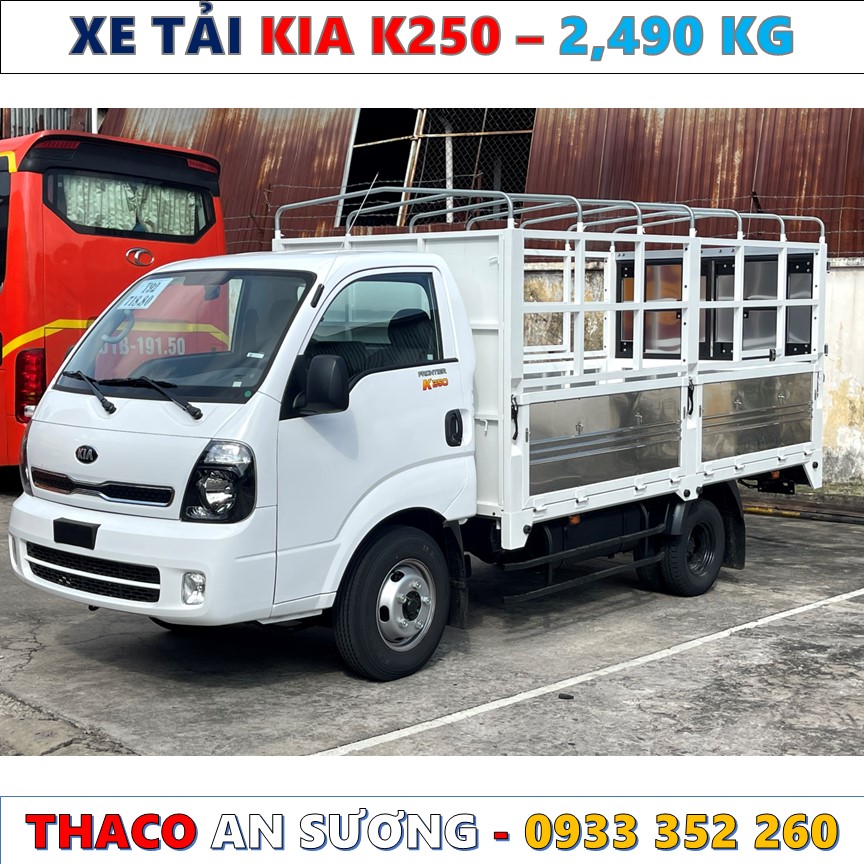 BẢNG GIÁ XE TẢI KIA K250 MỚI NHẤT