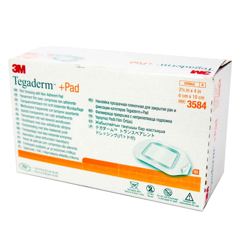 Băng phim dính y tế trong suốt có gạc vô trùng 3M Tegaderm Pad 3584
