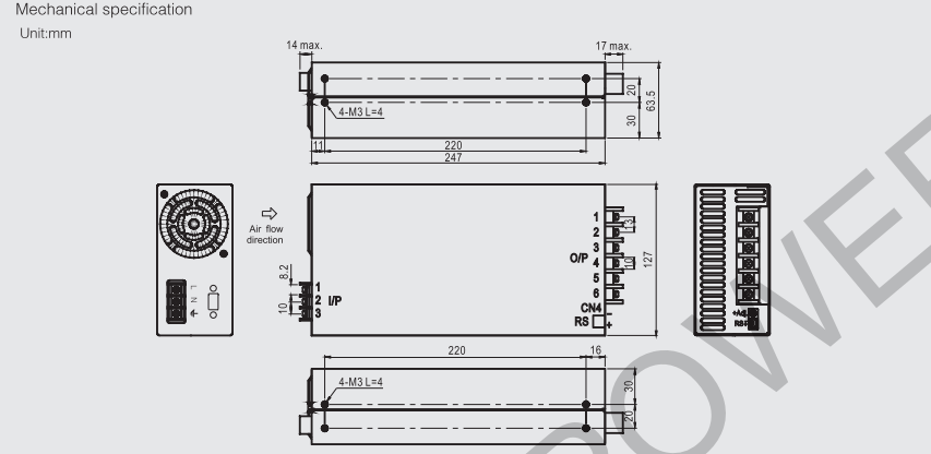 Bộ nguồn 24VDC/33A (SC-800-24)