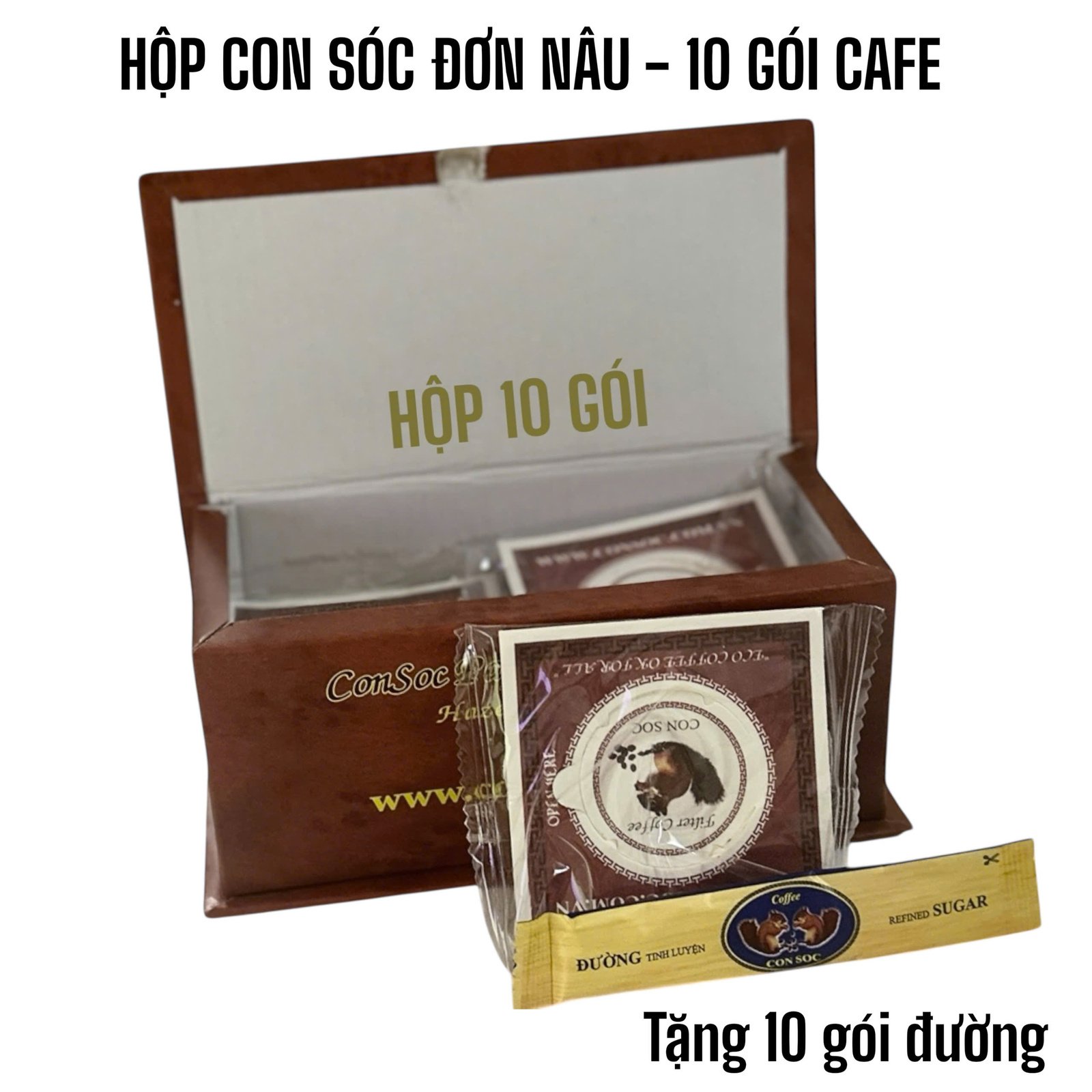 Cà phê Con Sóc phin lọc ĐƠN NÂU| Cafe Con sóc Nâu lọc đơn| Paper Filter ...