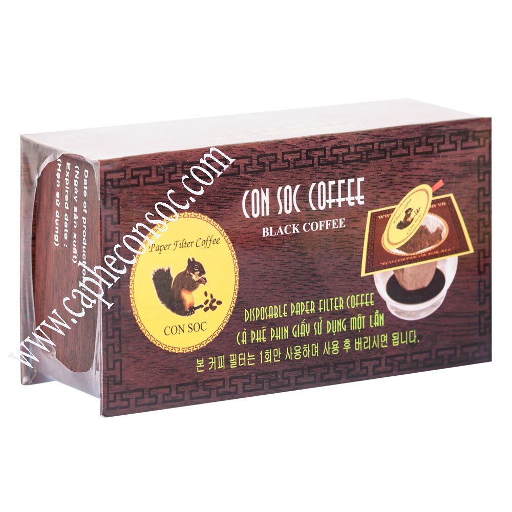 Cà phê Con Sóc phin lọc ĐƠN ĐEN| Cafe Con Sóc Đơn Đen phin lọc| Con Soc ...