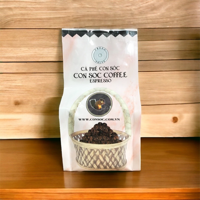 Con sóc Bean Coffee Espresso - 200gr