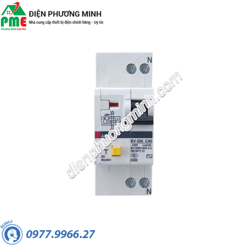 Cầu dao chống dòng rò và quá tải RCBO Mitsubishi BV-DN 1PN 16A 30mA