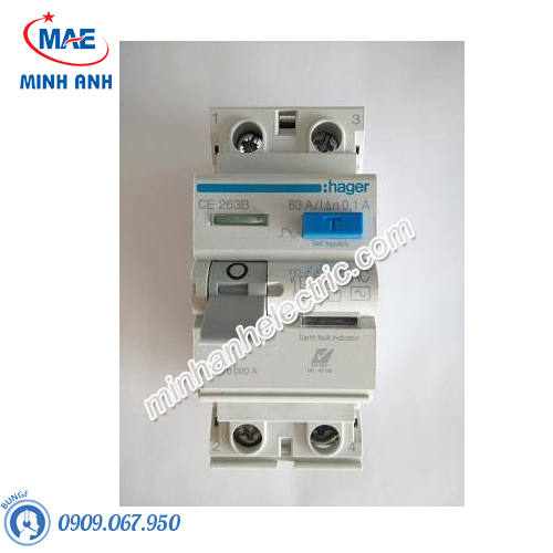 Cầu dao chống giật RCCB (Hager) - Model CE240B