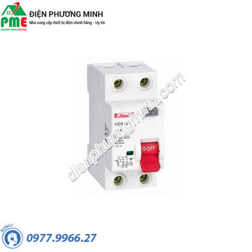 Cầu dao chống rò RCCB Himel HDB3VR2100SC 2P 100A