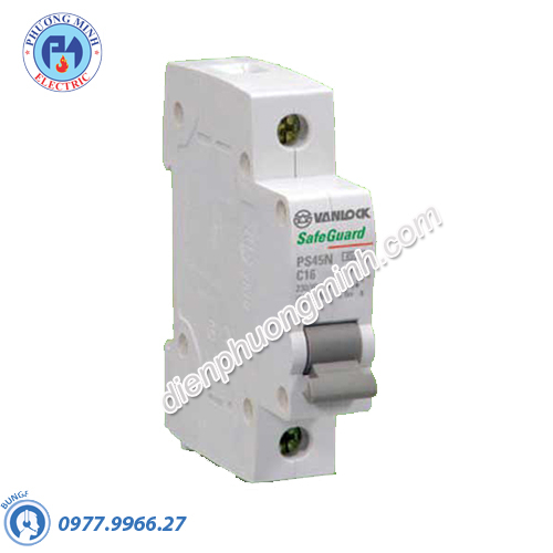Cầu dao tự động MCB 1P 4.5kA 50A - Model PS45N/C1050