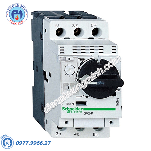 CB bảo vệ động cơ loại từ nhiệt GV2P 4-6.3A - Model GV2P10