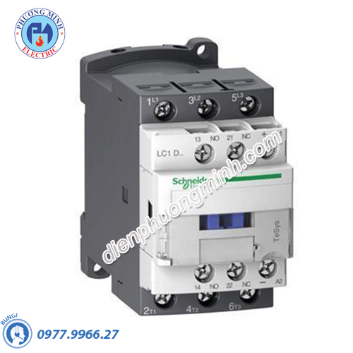 Contactor 3P, cuộn dây điều khiển 24VDC, 32A, 1N/O, 1N/C - Model LC1D32BL