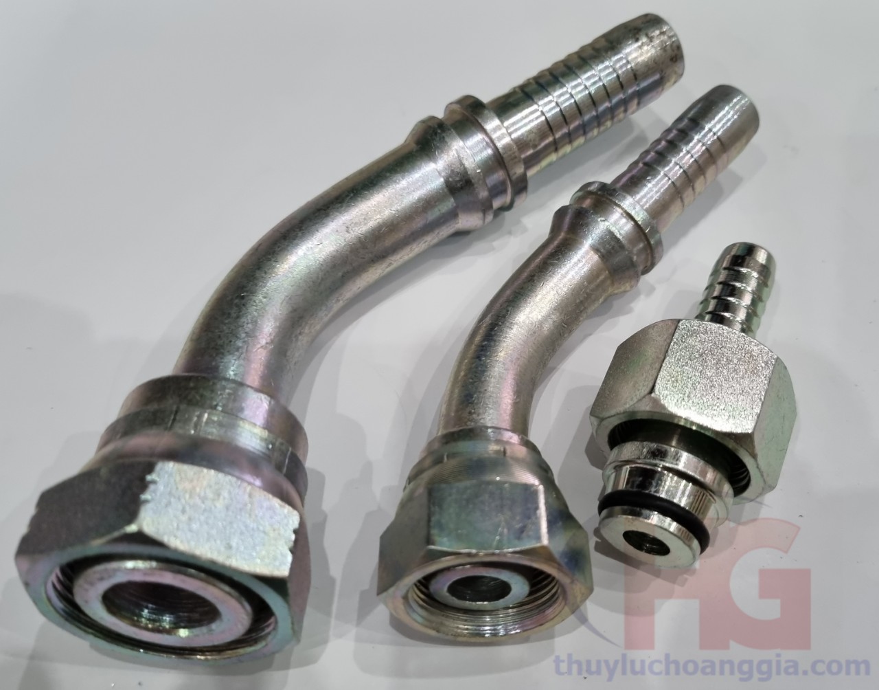 ĐẦU CO ỐNG THỦY LỰC HỆ REN CÔN LỒI 24 ĐỘ (CONG 45 ĐỘ)