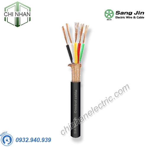 Dây cáp điều khiển 5x0.5mm2 Sangjin - chống nhiễu - loại 1