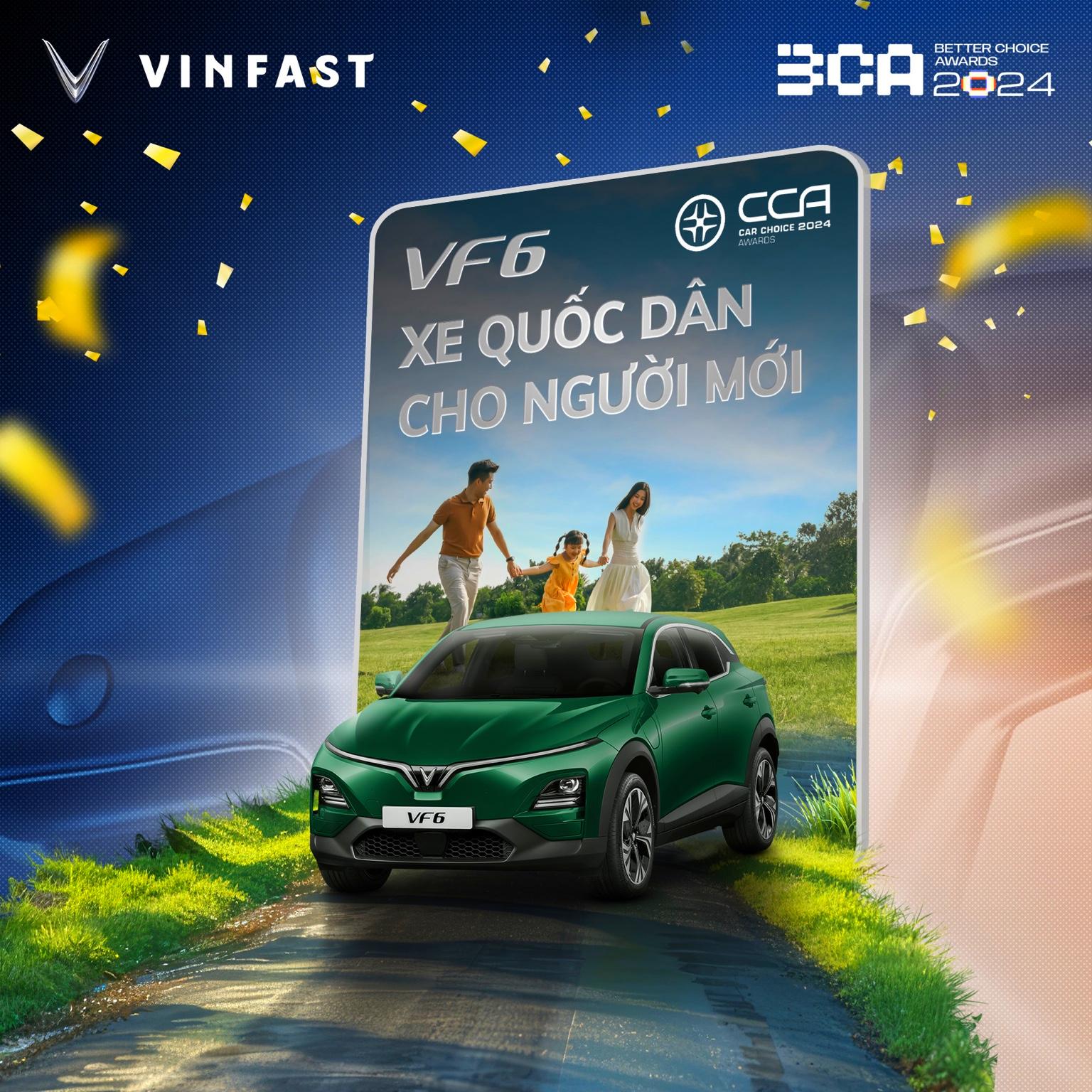 Dòng xe VF 6 & VF 7 nhận giải thưởng Better Choice Awards 2024
