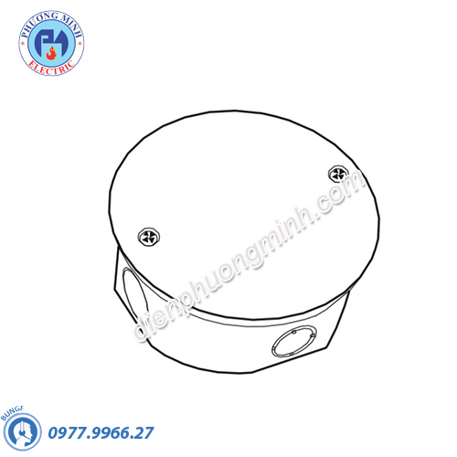 Hộp nối dây âm tròn tự chống cháy D105 đường kính 105mm - Model E265A/R2