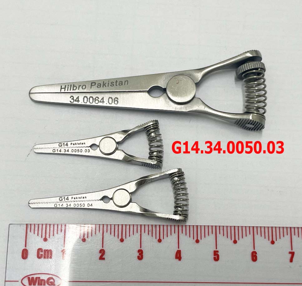 Kẹp phẫu thuật Bulldog Mini-Glover thẳng 3.5 cm G14.34.0050.03