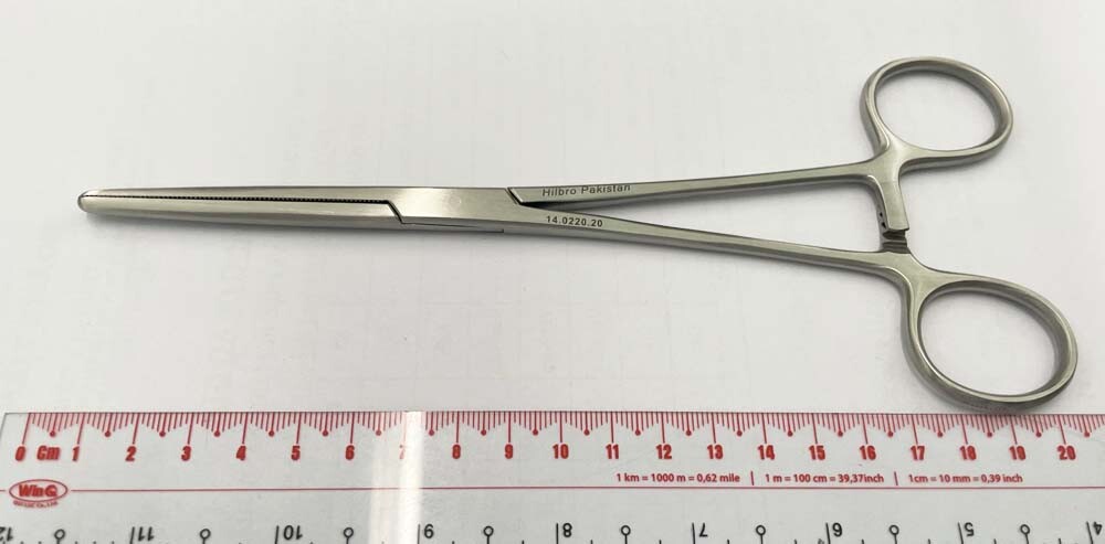 Kẹp phẫu thuật Pean (Rochester) thẳng 20 cm Hilbro 14.0220.20