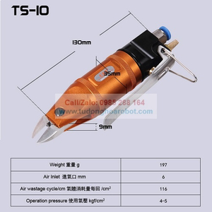 Kéo cắt khí nén TS-10 OPT, Air Nipper Pneumatic TS-10 OPT