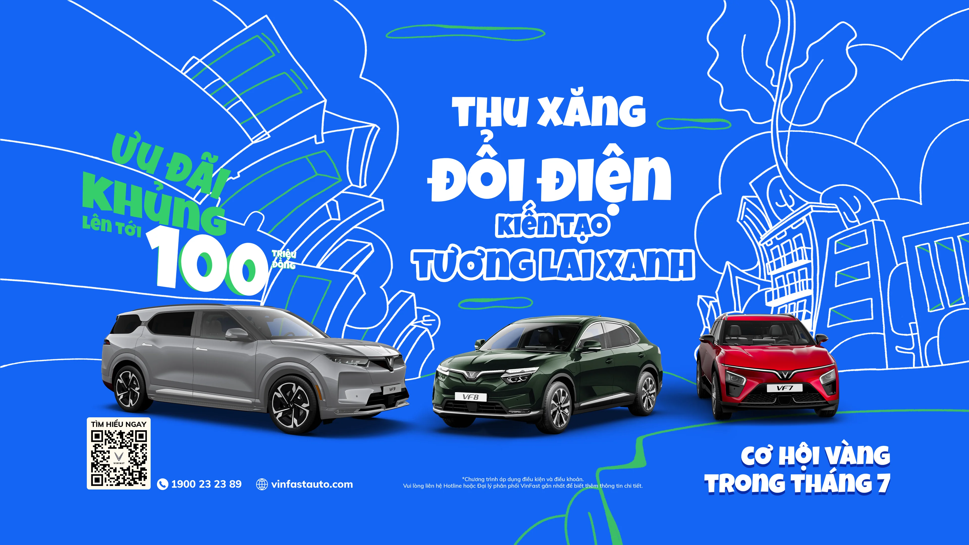 MÃNH LIỆT TINH THẦN VIỆT NAM – VÌ TƯƠNG LAI XANH LẦN 3: VINFAST CÔNG BỐ CHƯƠNG TRÌNH “THU XĂNG ...