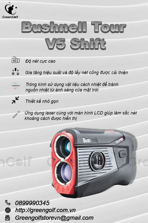 Máy Đo Khoảng Cách Bushnell Tour V5 Shift