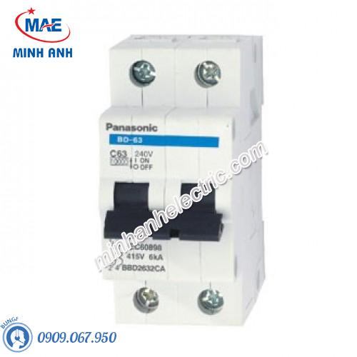 MCB 2P 20A 10KA 240VAC - Model BBD2202CNV