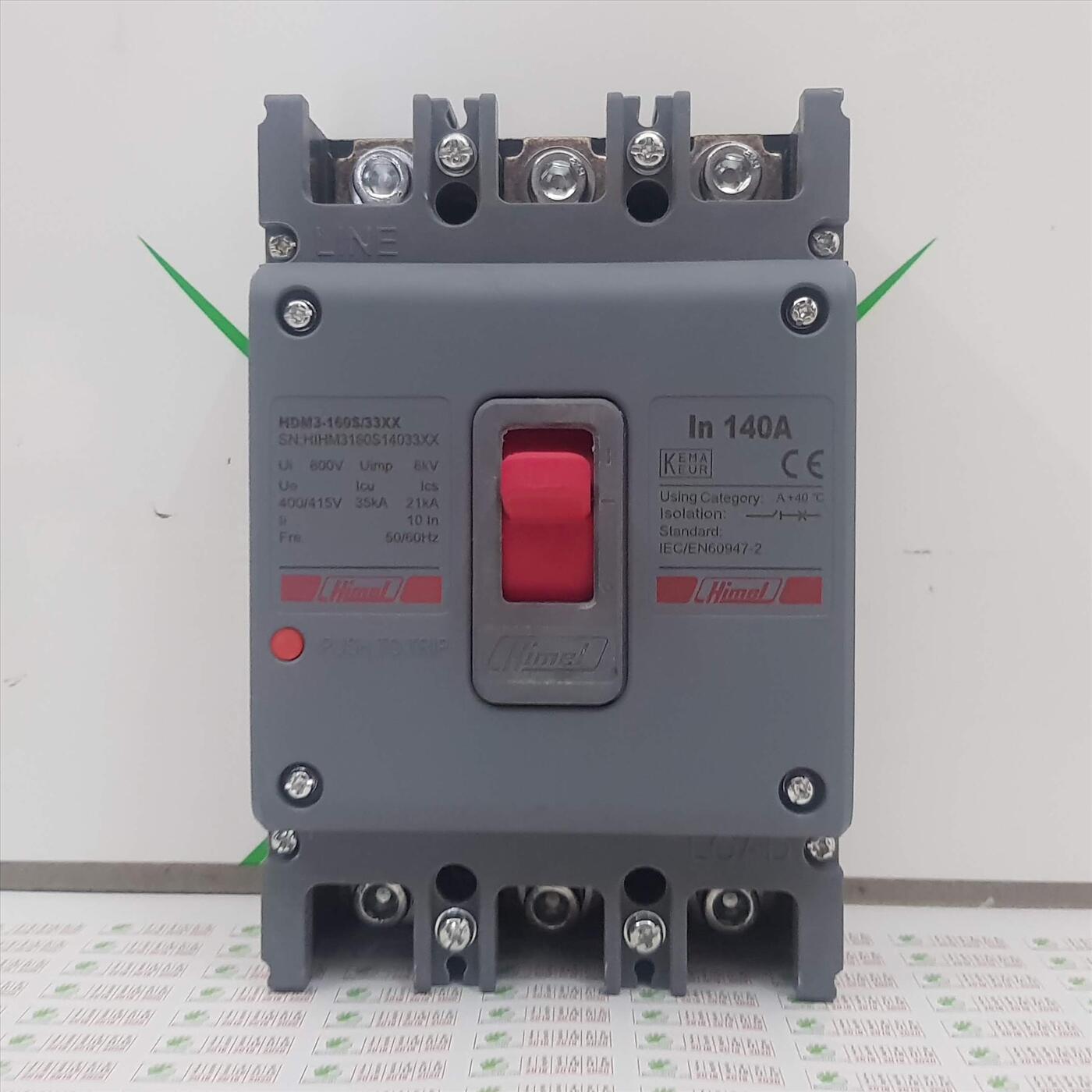 MCCB 3P 140A - Cầu dao tự động 3P 140A 35kA Himel