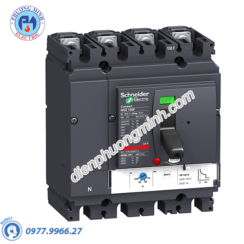 MCCB Compact NSX 630F 4P 630A 36kA 415V - Model LV432877