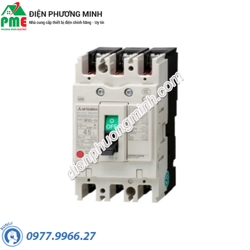 Cầu dao tự động MCCB Mitsubishi NF63-SV 3P 20A
