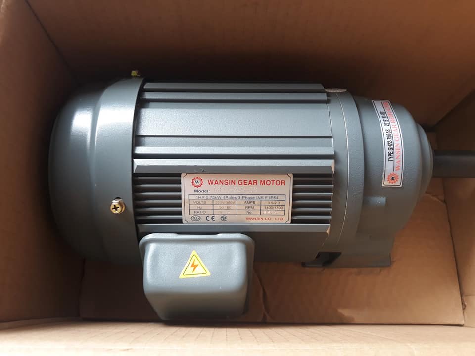 Motor giảm tốc (động cơ liền hộp số) 0.4kW 1/2HP 1/5