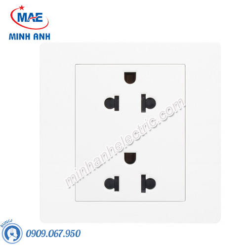 Ổ cắm đôi 3 chấu 16A - Hager WGMS216EA