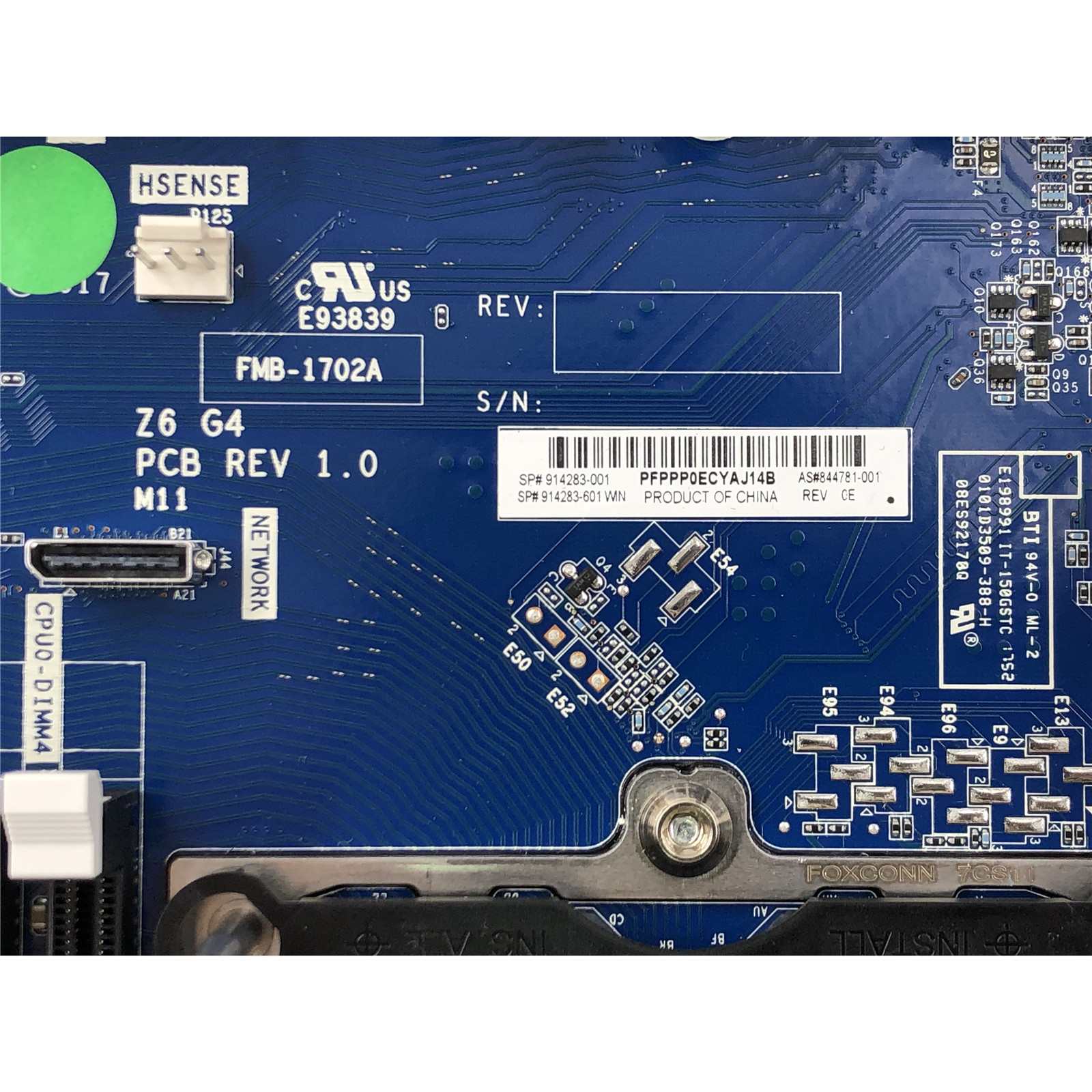 Mainboard HP Z6 G4 Workstation 914283-001 844781-001 LGA3647