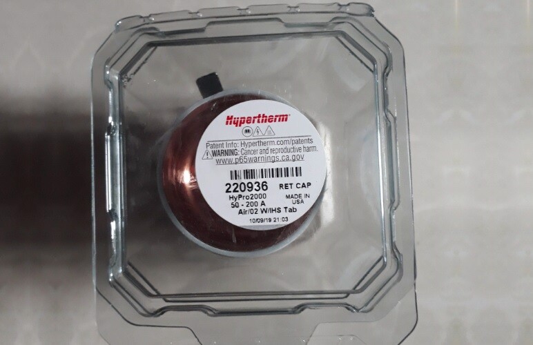 Ống lắp mỏ 220936 Hypertherm retaining cap