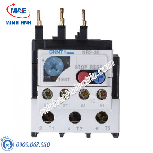 Relay Nhiệt NR2 lắp cho Contactor NC1 - Model NR2-200G (23A~93A)
