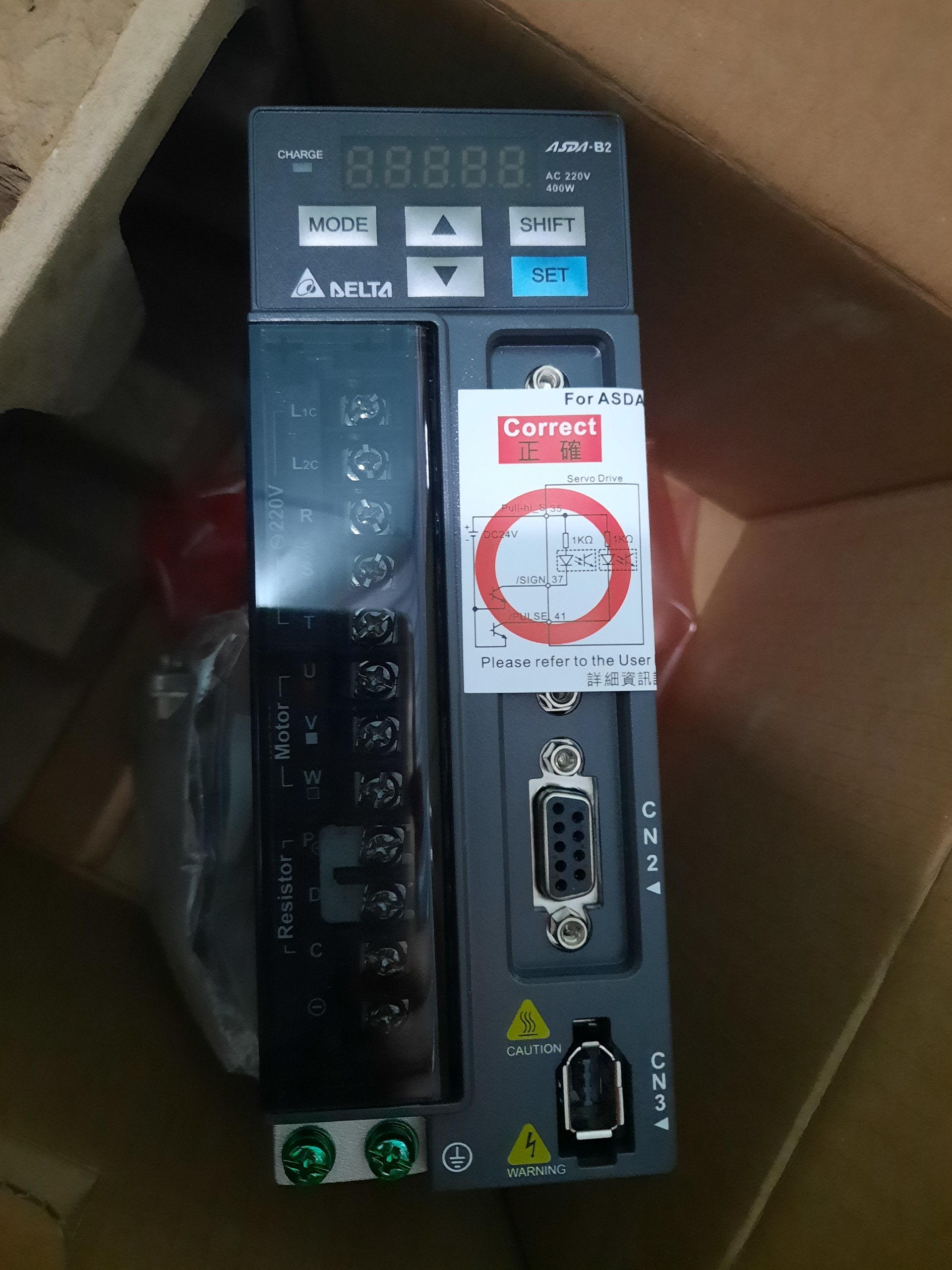 SERVO DELTA ASD-B2 0221B 200W-220V,0946899362