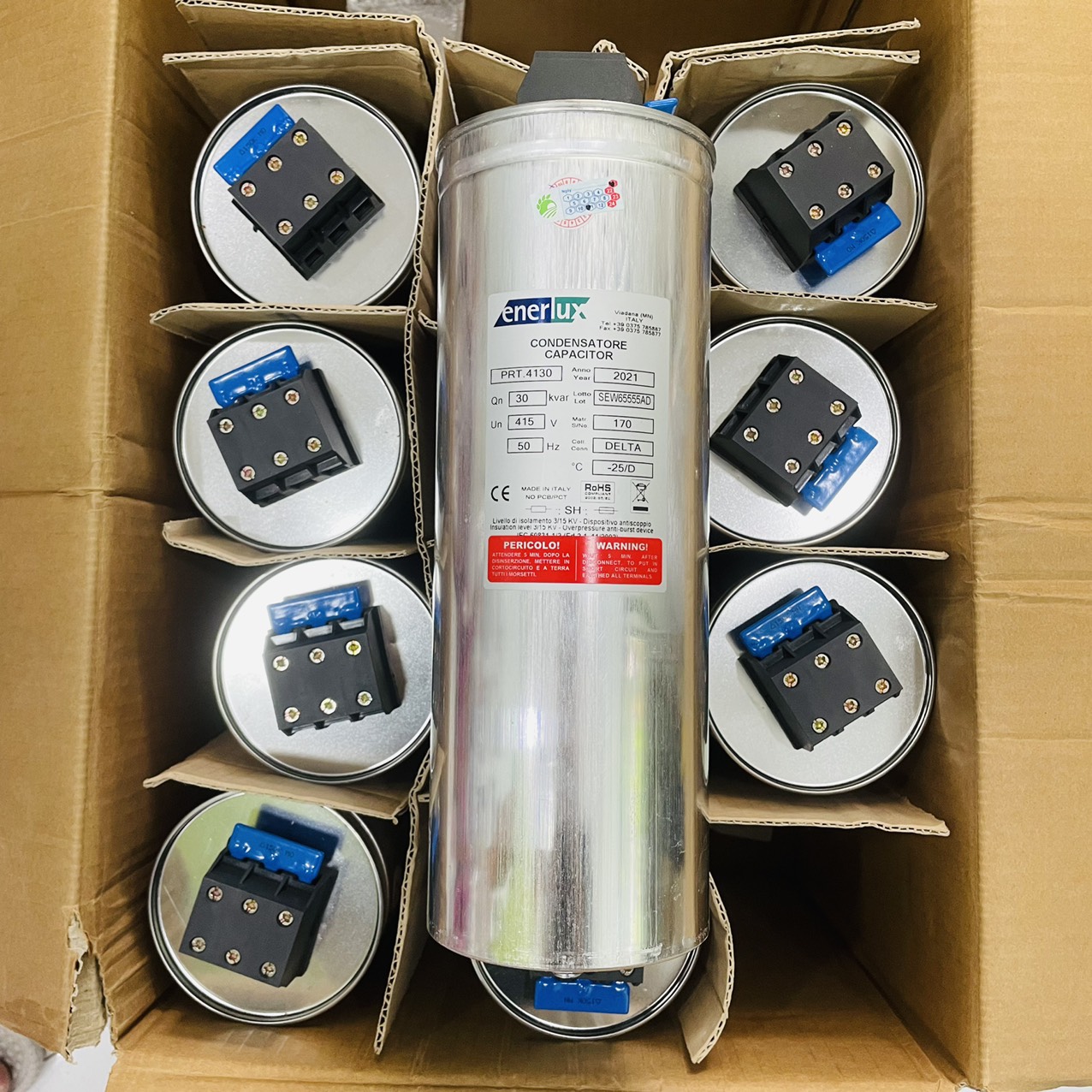 Tụ bù Enerlux 3P 440V 20kVar - Tụ bù khô Enerlux 20kVar