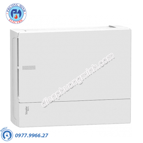 Tủ điện nhựa nổi, cửa trắng chứa 12 MCB - Model MIP12112