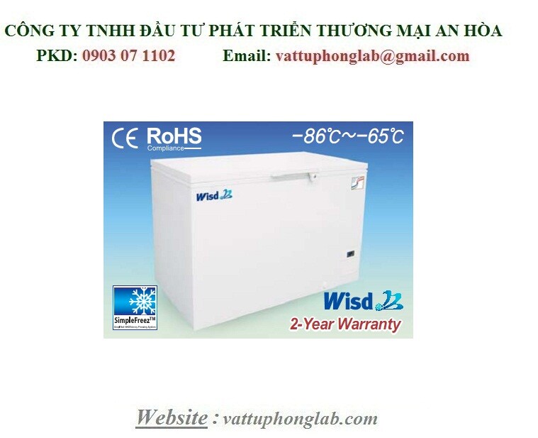 TỦ LẠNH ÂM SÂU ECONOMIC NẰM NGANG -86℃ DUNG TÍCH 136 LÍT MODEL:WUF-11 ...