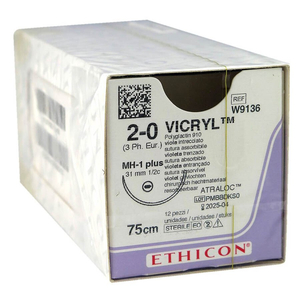 Chỉ phẫu thuật coated VICRYL số 2/0 W9136