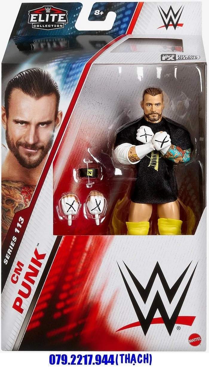 WWE CM PUNK (THE NEW NEXUS - MACHO GEAR) - ELITE 113