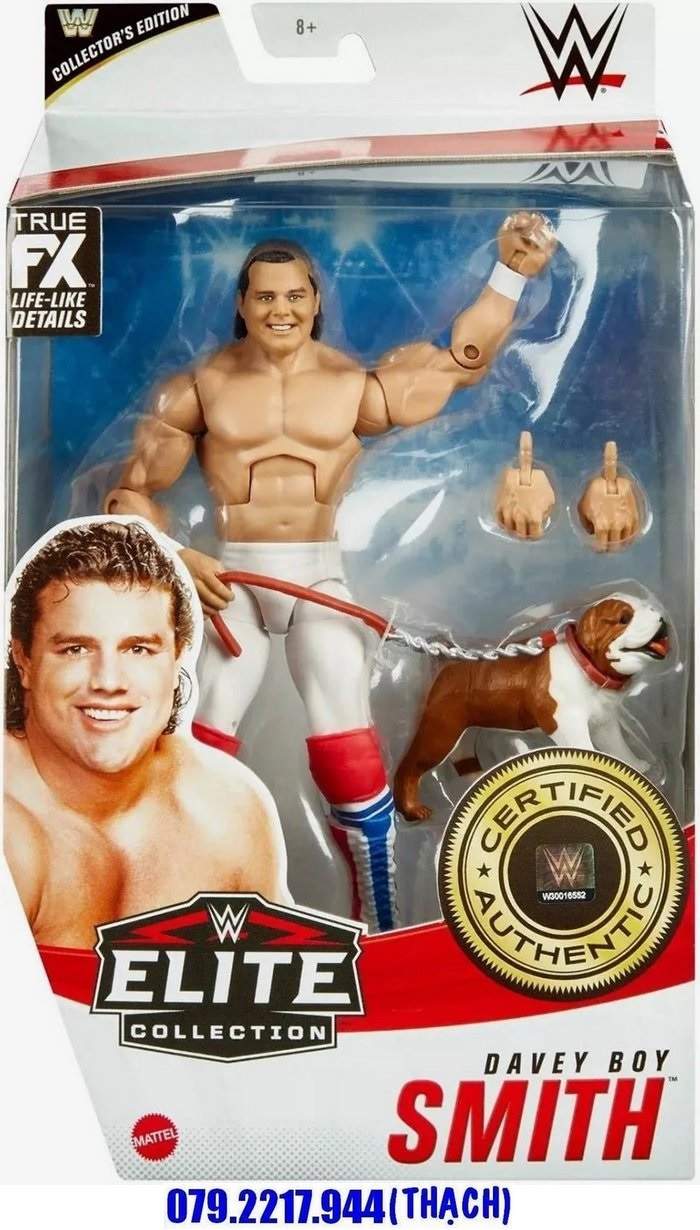 WWE DAVEY BOY SMITH (BRITISH BULLDOG) - ELITE 82 COLLECTOR'S EDITION ...