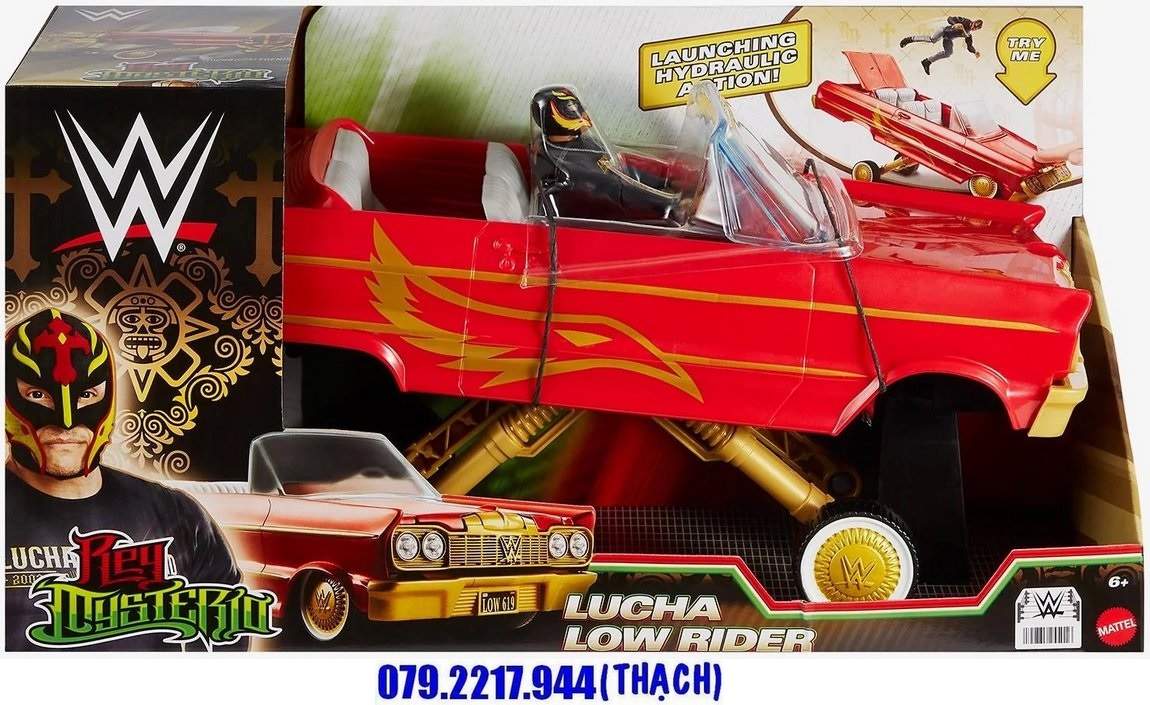 WWE LUCHA LOW RIDER VEHICLE (KÈM MÔ HÌNH REY MYSTERIO)