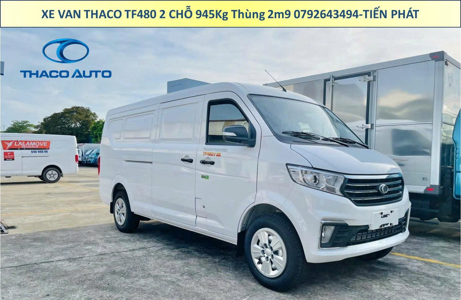 Xe Tải Van Thùng 2m9 THACO FRONTIER TF480V 2 Chỗ Tải Trọng 945 Kg Chạy ...